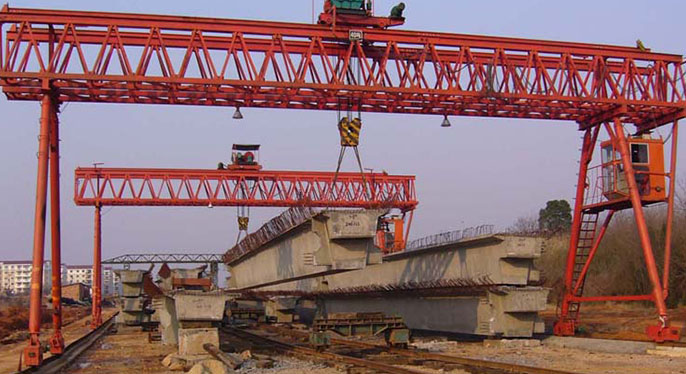 Bridge girder gantry crane